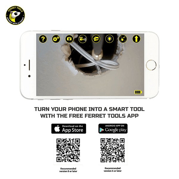 Ferret Plus - Multipurpose Wireless Inspection Camera and Cable Pulling ...